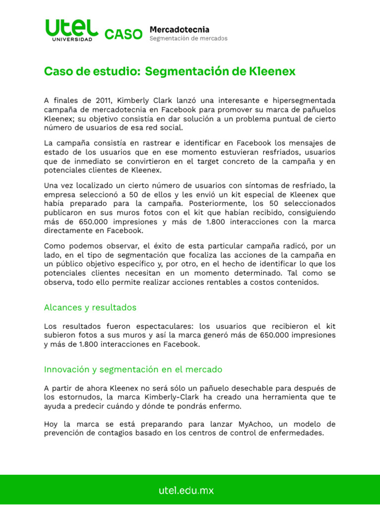 Caso 3 Kleenex | PDF | Marca | Influenza