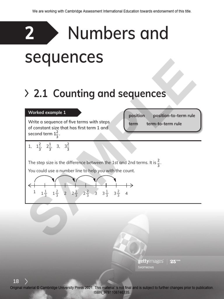 WORKBOOK 2.1 Counting and Sequences | PDF | Mathematics | Elementary ...