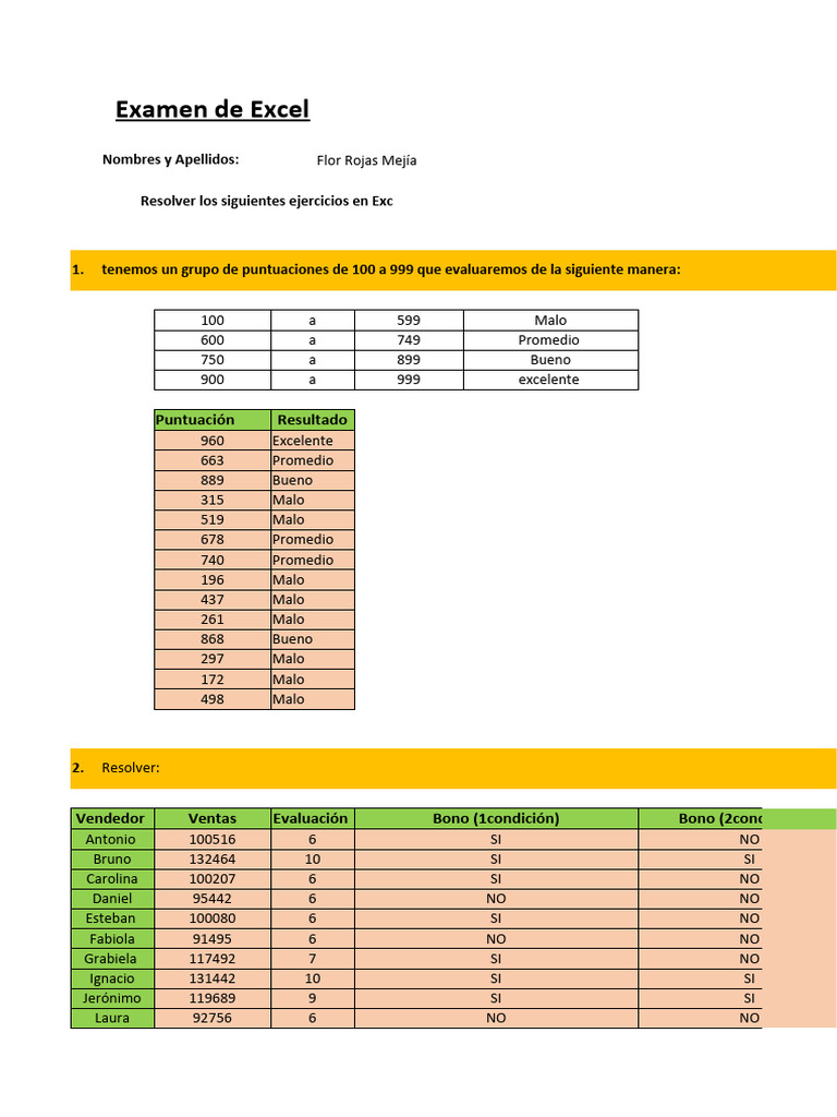 EXAMEN EXCEL2 - FlorRojasMejia | PDF