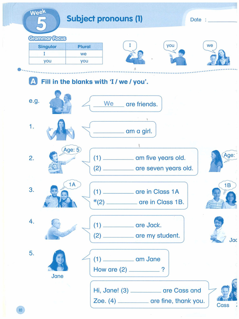 Subject Pronouns | PDF