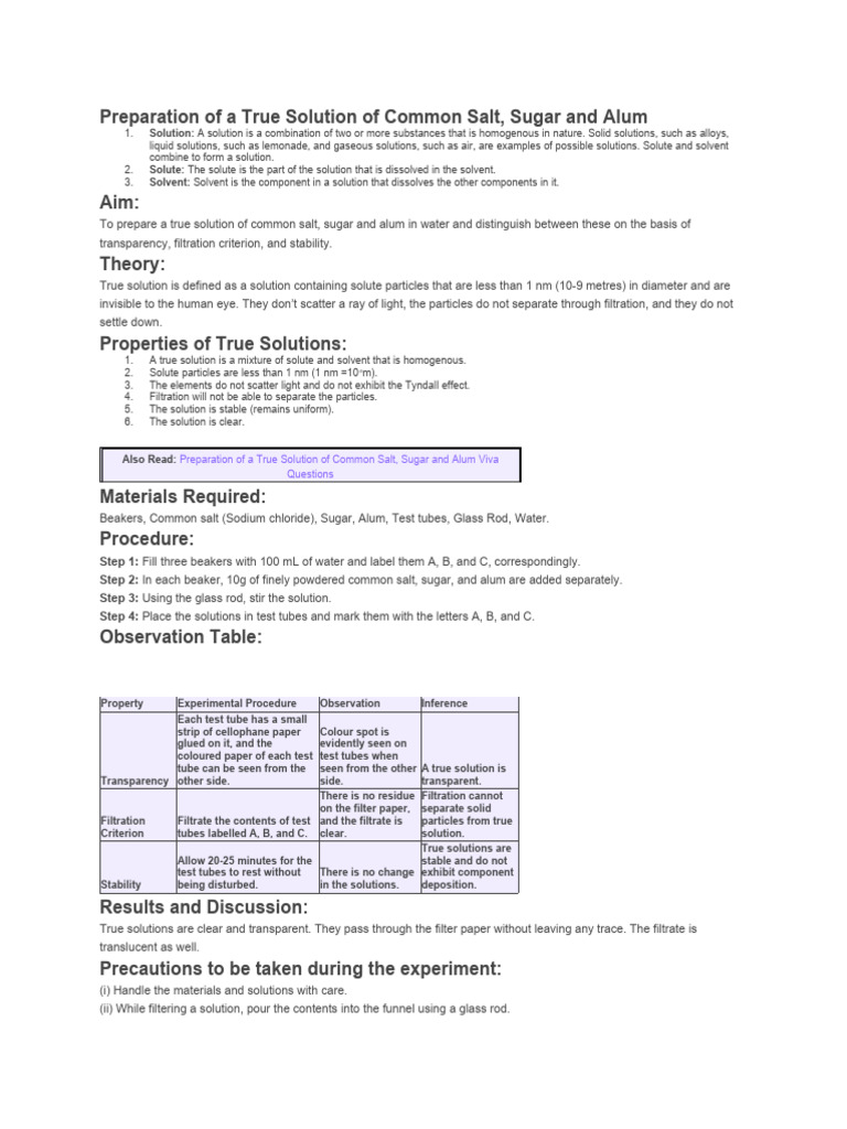 Class 9 Practical | PDF | Mixture | Filtration