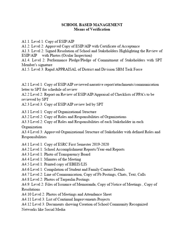 SCHOOL BASED MANAGEMENT MOV | PDF