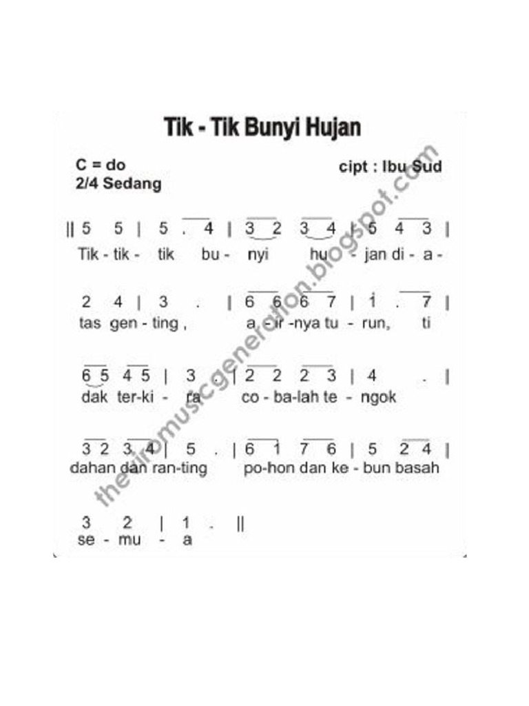 Tik Tik Bunyi Hujan (1) | PDF