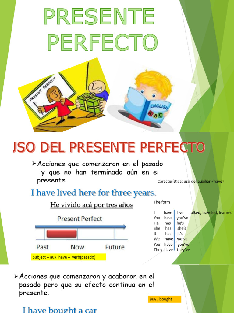 Presente Perfecto | Descargar gratis PDF | Conjugación gramatical ...
