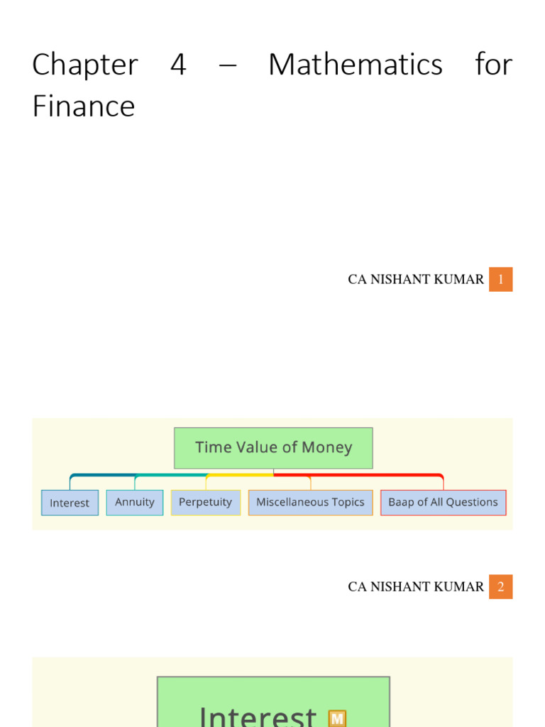 Mathematics for Finance Overview | PDF