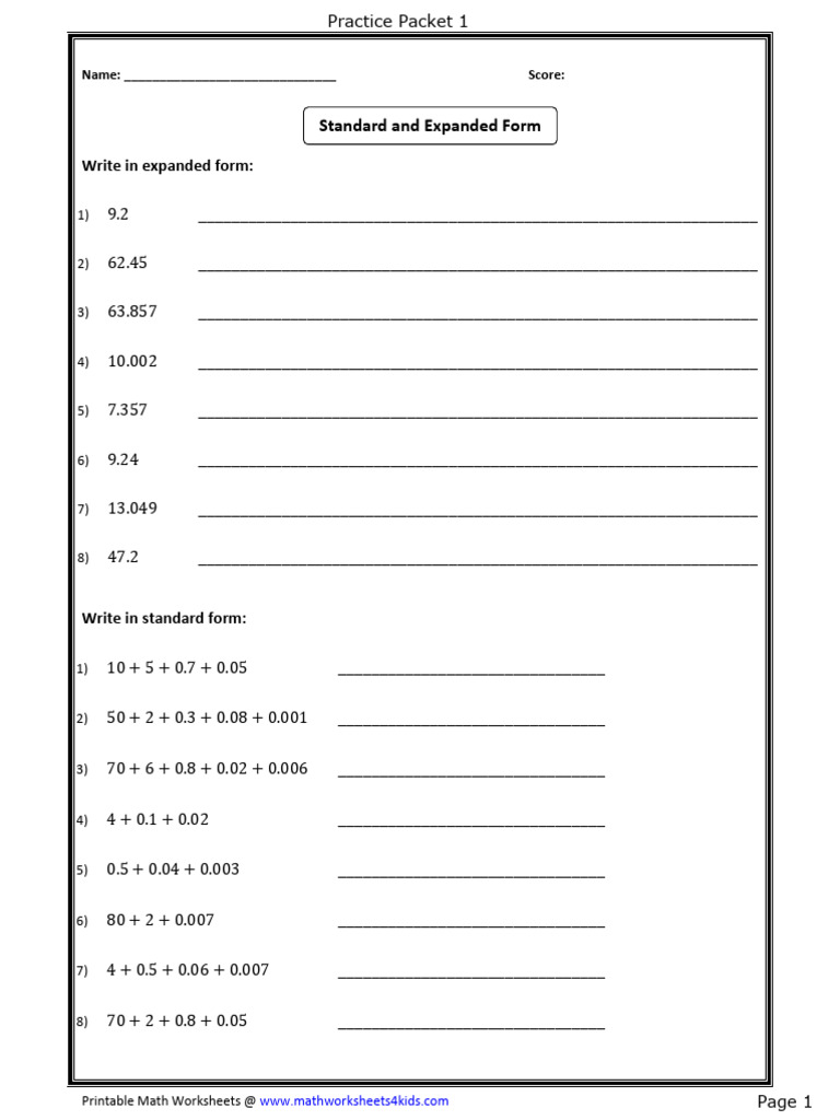 All Packets | PDF | Mathematics | Arithmetic