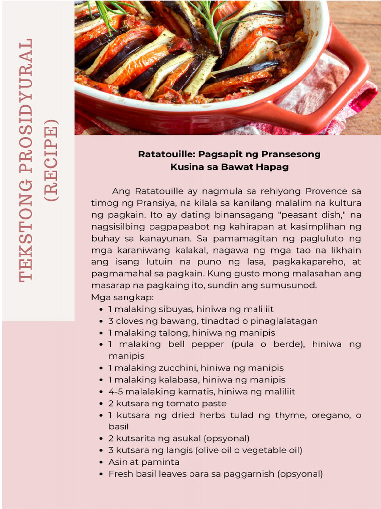 Halimbawa NG Tekstong Prosidyural | PDF