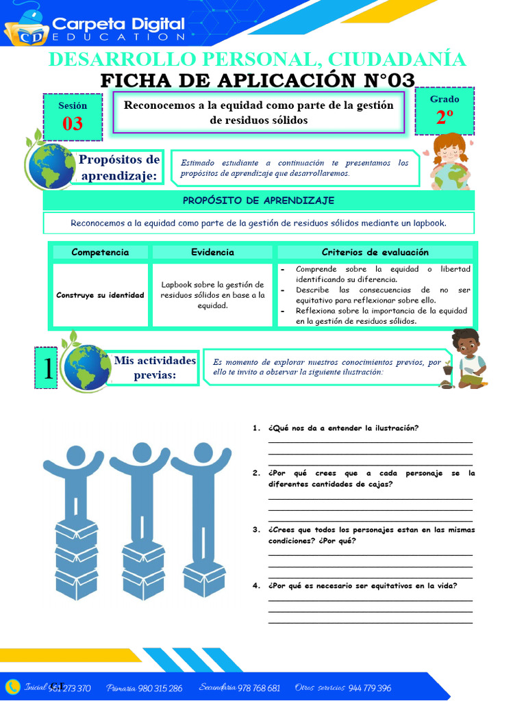 2° Ficha de Aplicación - Sesión3 - Sem.2 - Exp.6 - DPCC | PDF | Aprendizaje | Cognición