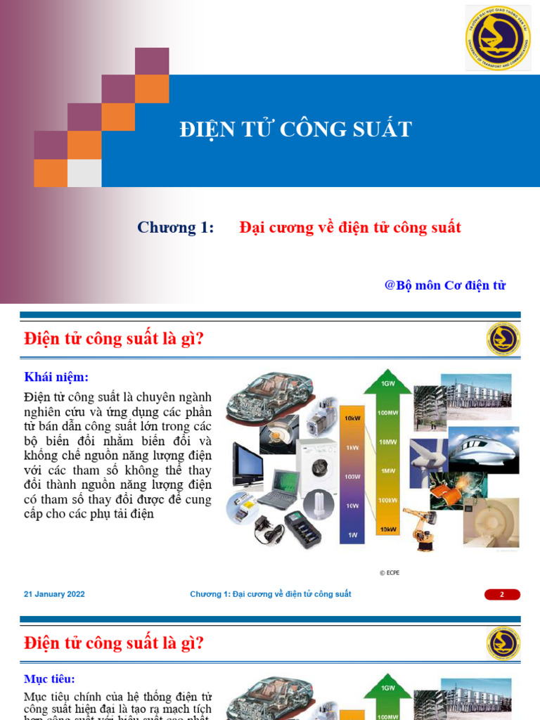 Ch1 - Dai Cuong Ve Dien Tu Cong Suat - 20220117 | PDF