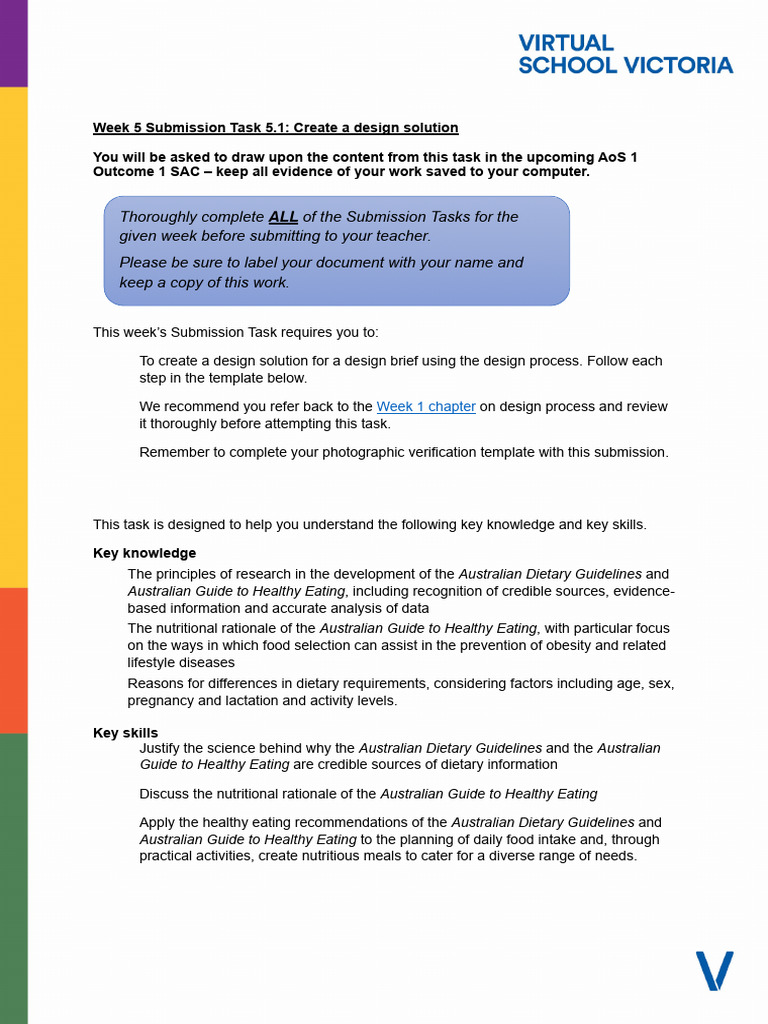 Design Meal Plan for Dietary Guidelines | PDF | Healthy Diet | Meal