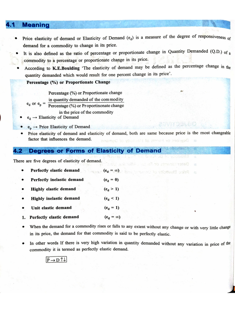 EFM Elasticity of Demand &supply ? | PDF