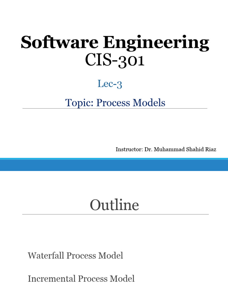 LEC-3 (SE)- SW Process Models-I | PDF | Software Development Process | Systems Engineering