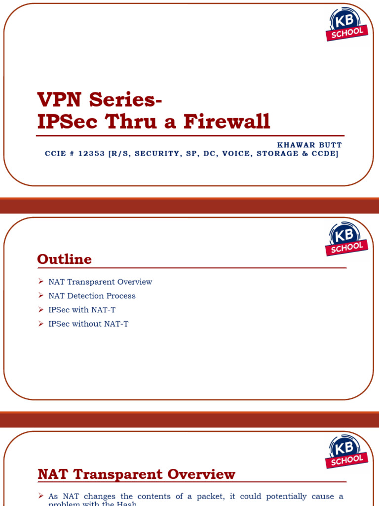 IPSec+ +Thru+a+Firewall | Download Free PDF | Telecommunications | Computer Science