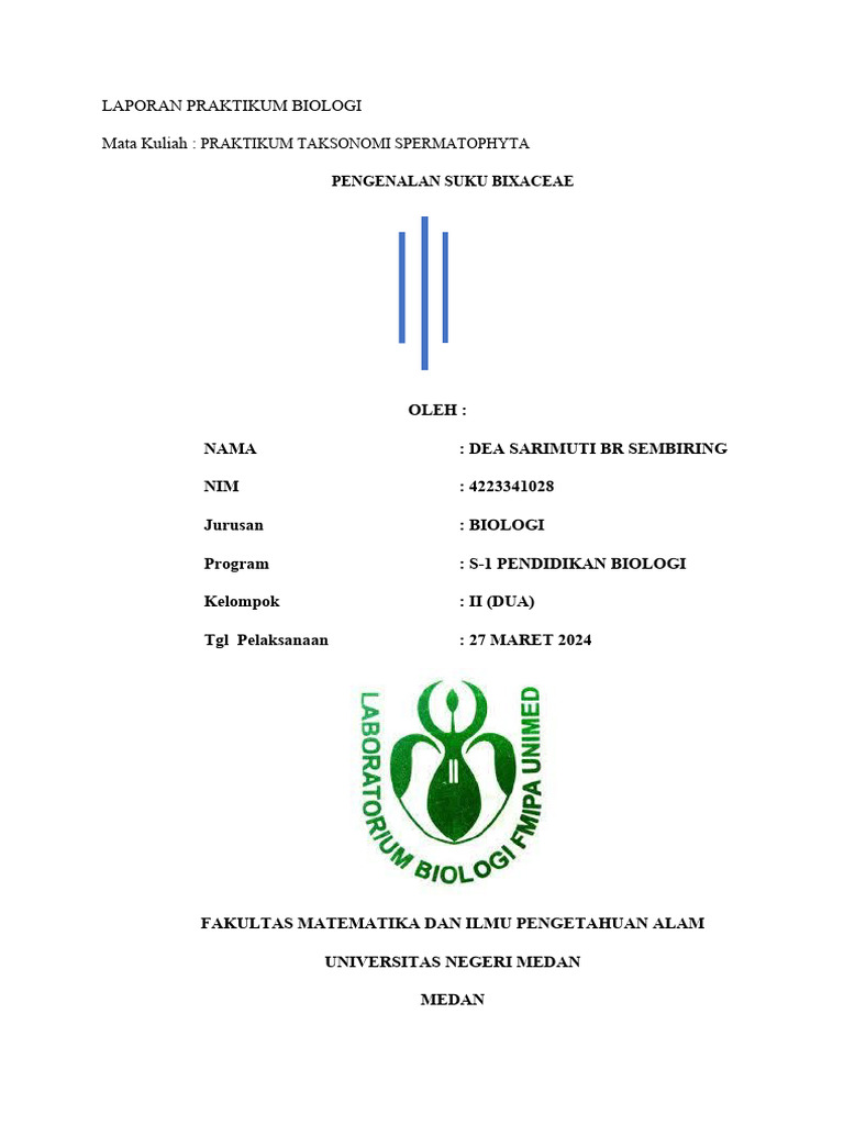 Laporan - Praktikum - Biologi Taksper LK 13 | PDF