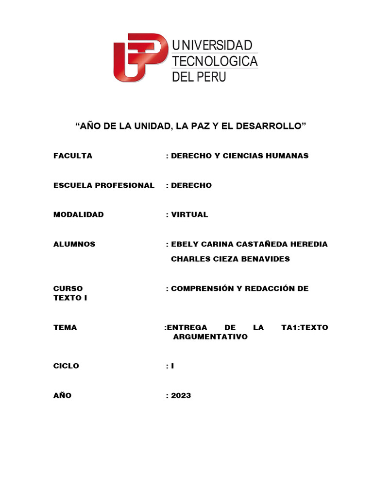 Entrega de La Ta1 Texto Argumentativo | PDF | Vacunas | Vacunación Entrega de La Ta1 Texto Argumentativo | PDF | Vacunas | Vacunación
