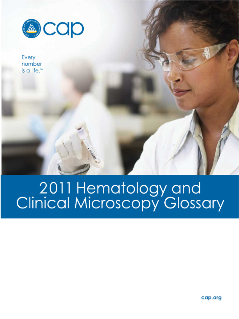 CAP 2011 Hematology Glossary | PDF | Red Blood Cell | White Blood Cell