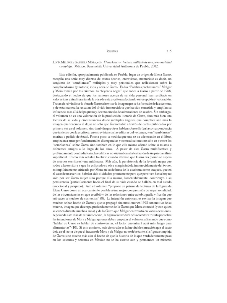 Elena Garro: Vida y Contradicciones | PDF | Escritores | America latina