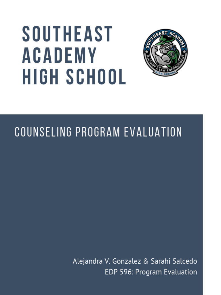 Sea Program Evaluation Report-2 | PDF | School Counselor | Program Evaluation