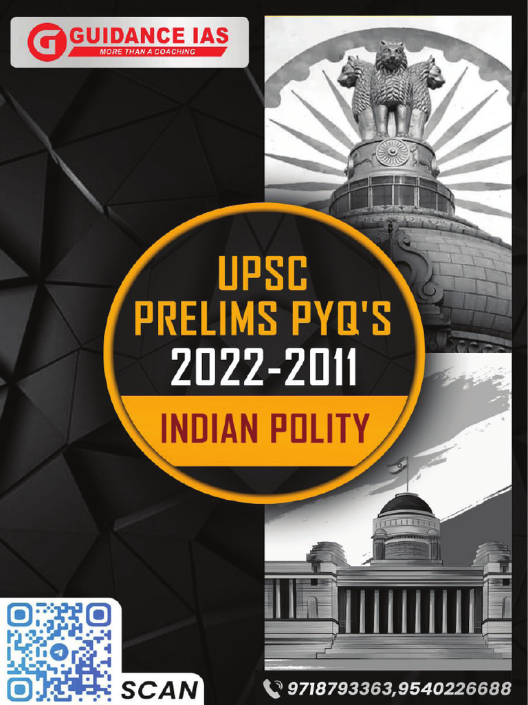 Indian Polity (Prelims PYQs) | PDF | Separation Of Powers | Justice