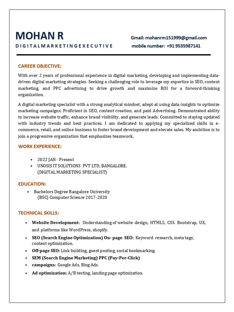 Mohan Digital Marketing | PDF | Search Engine Optimization | Popular ...