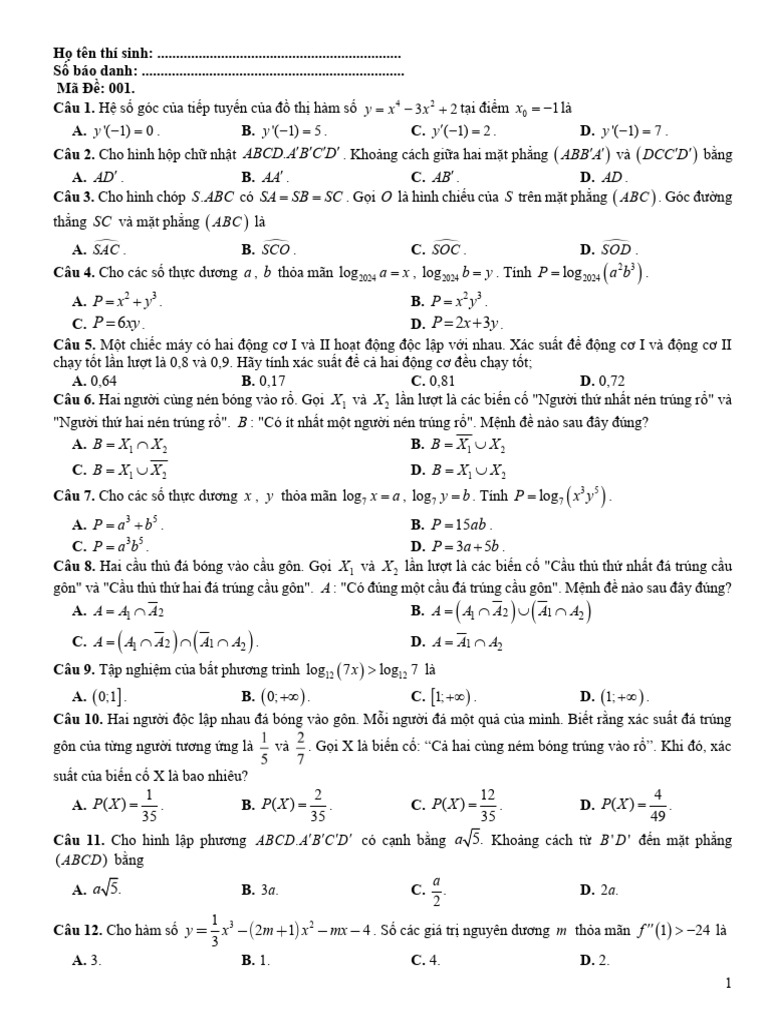 De On Tap Phan I de Tron | PDF