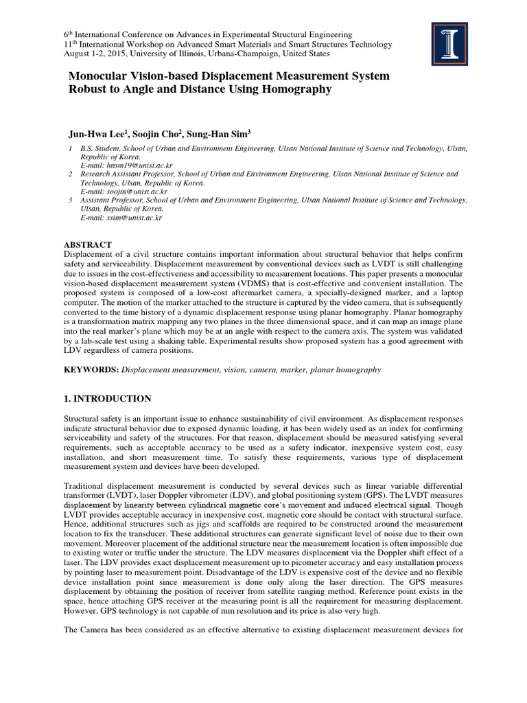 Marker Based Monocular Vision Pdf Camera Video