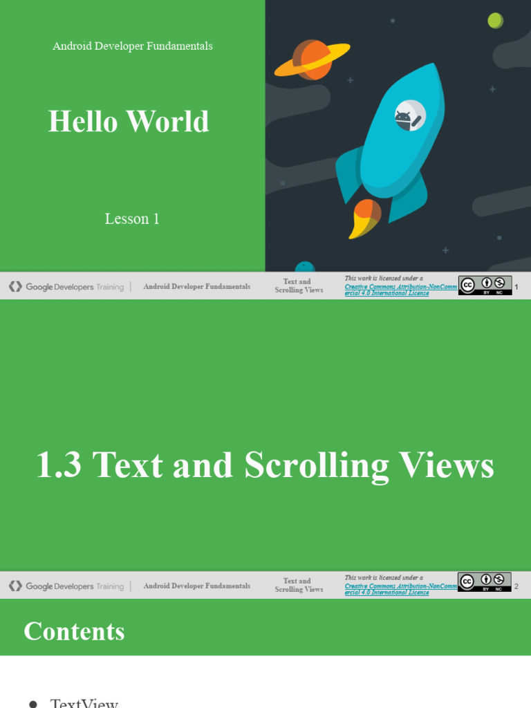 1.3 Text and Scrolling Views | PDF | Html | Android (Operating System) 1.3 Text and Scrolling Views | PDF | Html | Android (Operating System)
