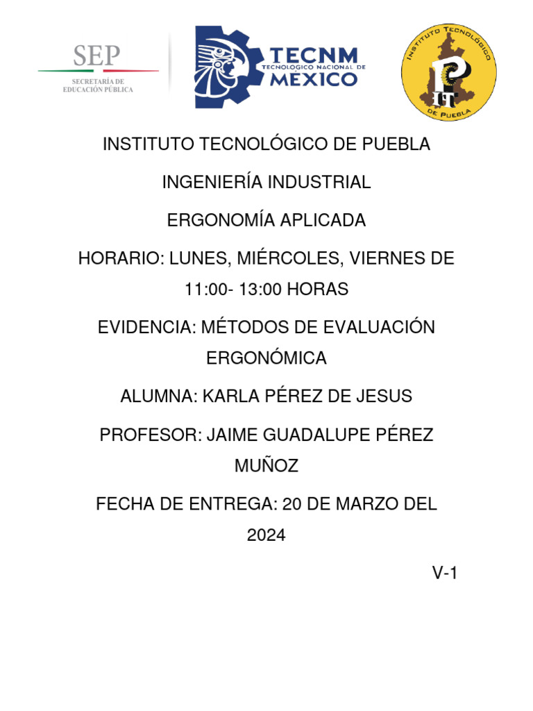 Método QEC en Ergonomía Laboral | PDF | Cuestionario | Factores humanos ...