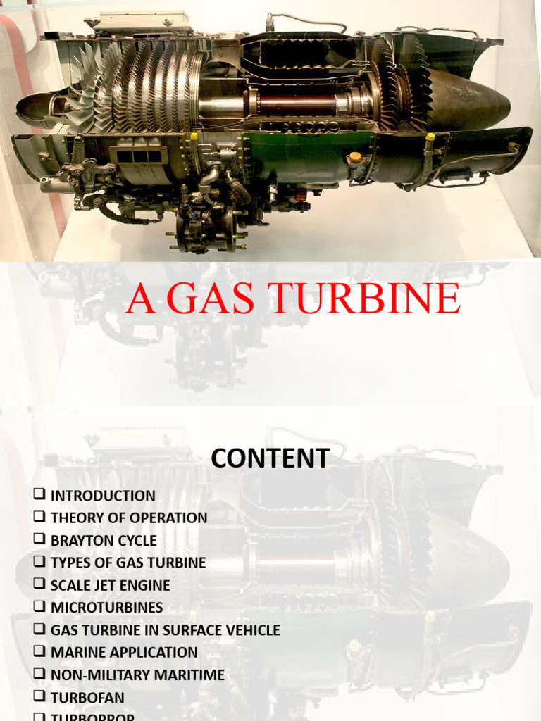A Gas Turbine | PDF | Gas Turbine | Jet Engine