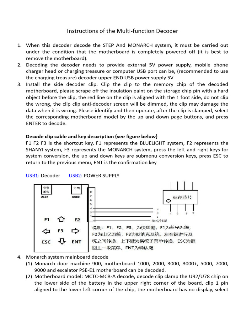 Instructions of The Multi-Function Decoder | PDF | Usb | Electronics