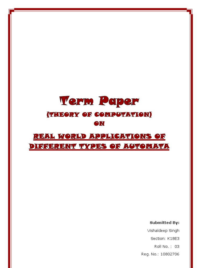 Types of Automata and Its Applications | PDF | Applied Mathematics ...