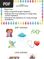 Loud and Soft Sounds Worksheet | PDF