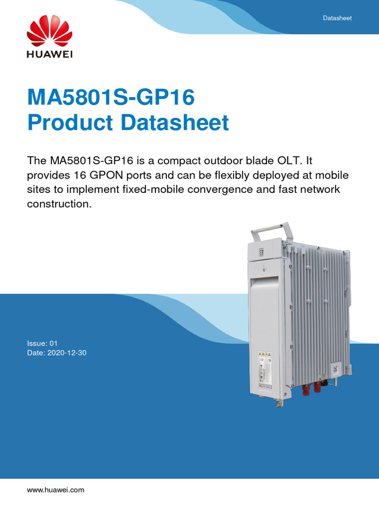MA5801S-GP16 Product Datasheet 01 | PDF | Power Supply | I Pv6