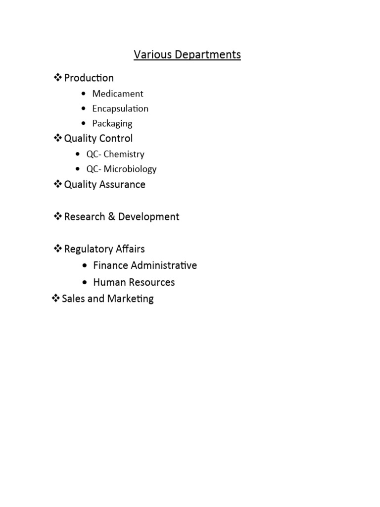 12 Various Departments | PDF