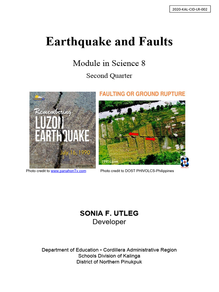 Earthquake and Fault | PDF | Fault (Geology) | Earthquakes