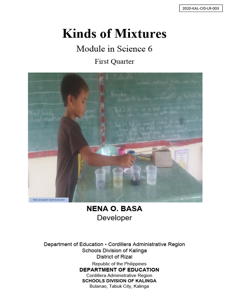 Kinds of Mixtures | PDF | Mixture | Physical Sciences