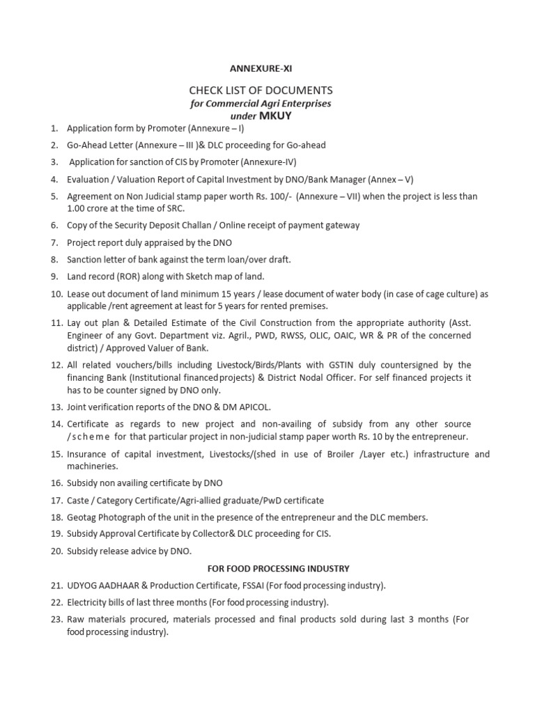 MKUY CheackList | PDF | Real Estate Appraisal | Economies