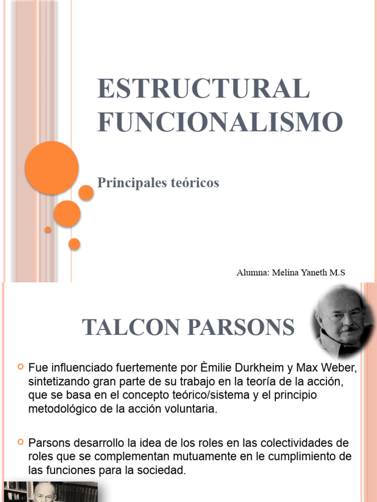 Estructural Funcionalismo | PDF