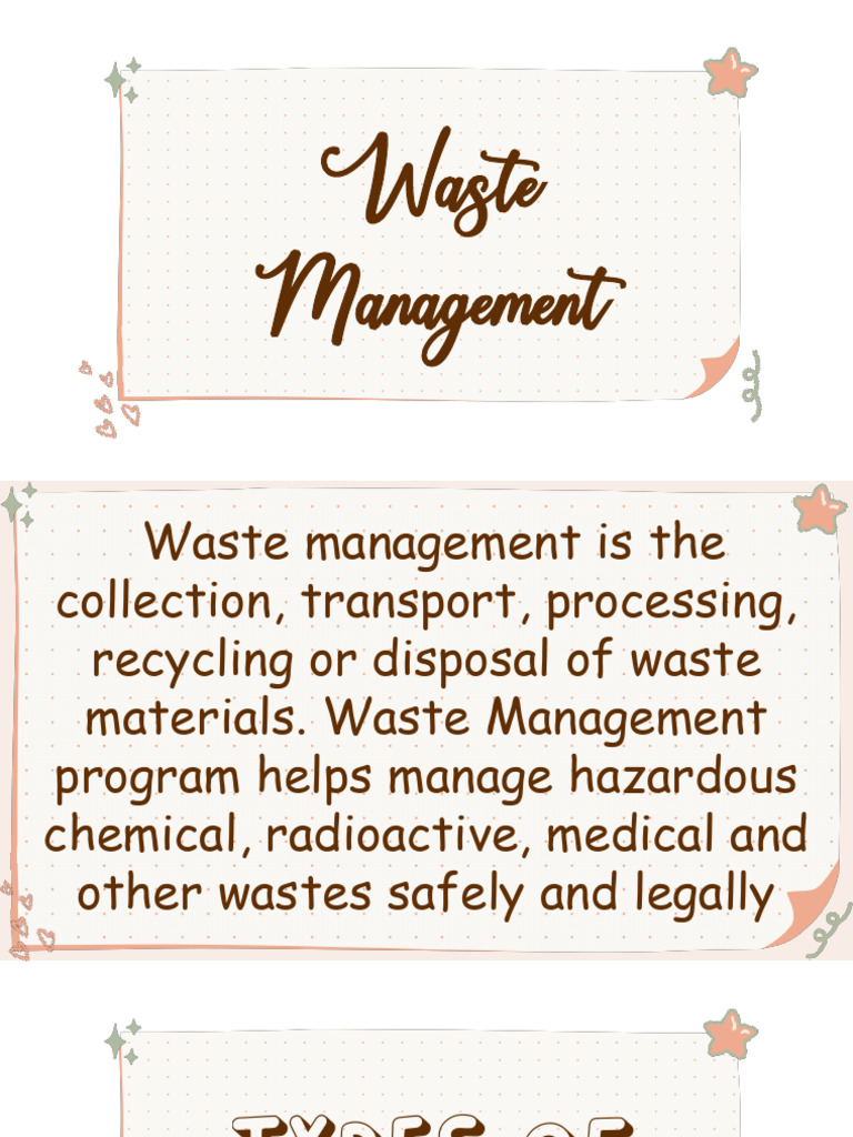 Waste Management TLE | PDF | Waste | Waste Management