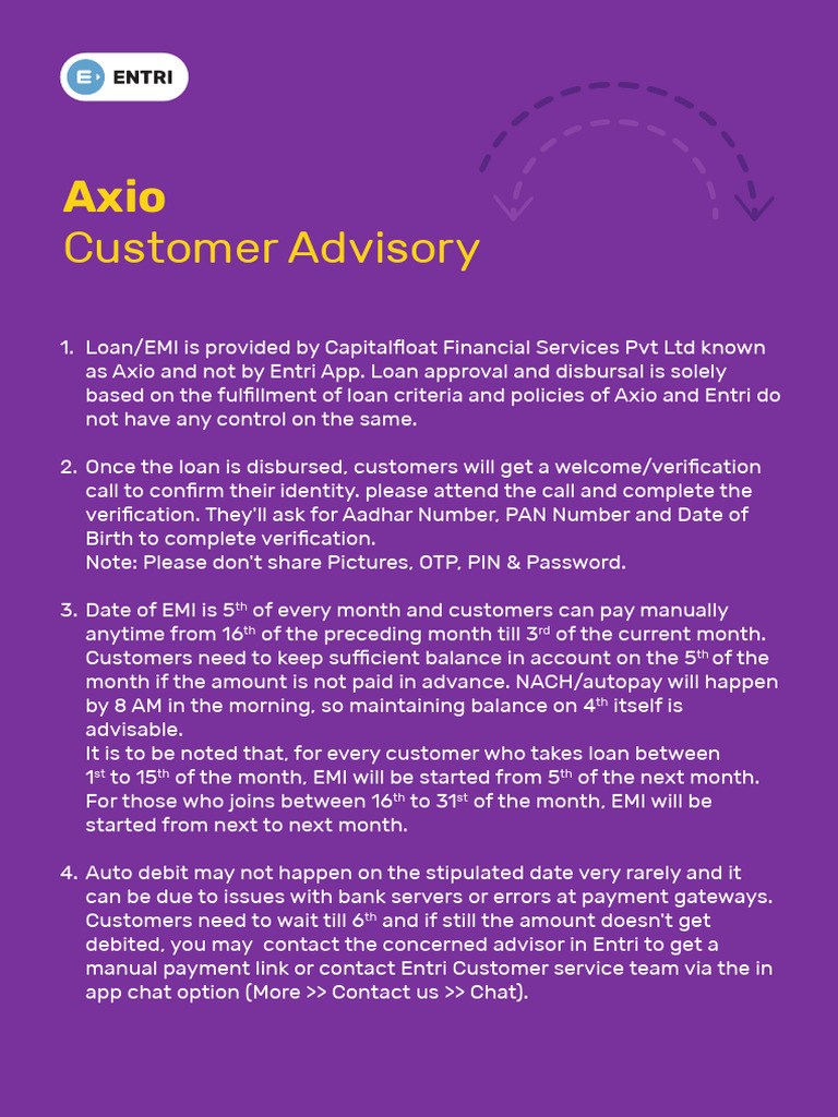 Axio Advisory English 30-01 - 2024 | PDF | Fee | Debit Card