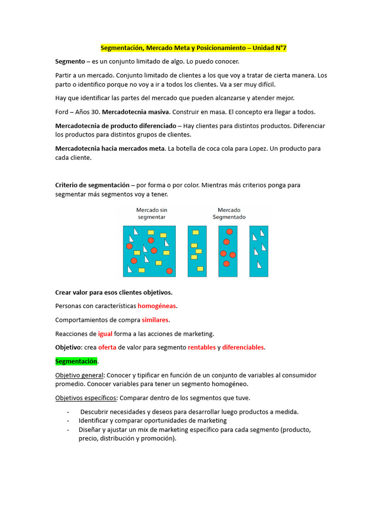 Marketing - Resumen de Parcial N°2 | PDF | Marketing | Producto (Negocio)