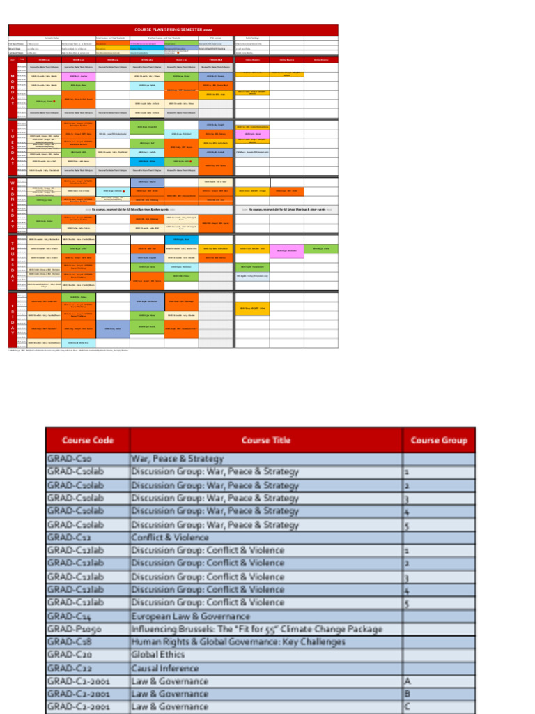 2022 PhD Core Course Schedule | PDF | Statistics | Economics