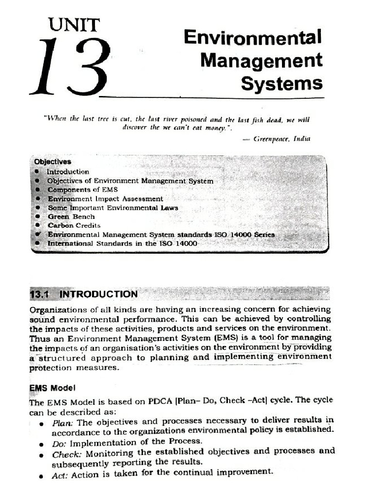 Environmental Management Systems | PDF