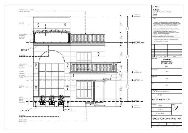 01-02 - MR - Mangal - Front Elevation | PDF