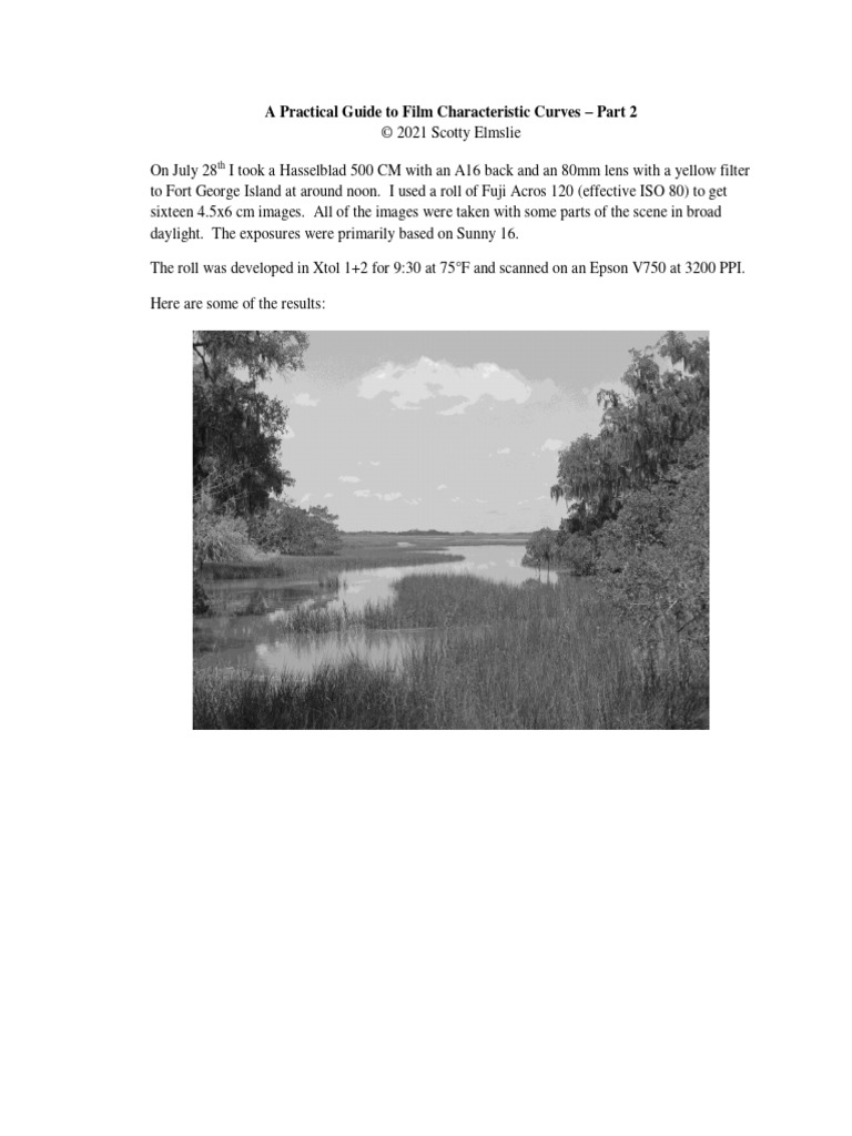 A Practical Guide To Film Characteristic Curves 2 | PDF | Exposure ...