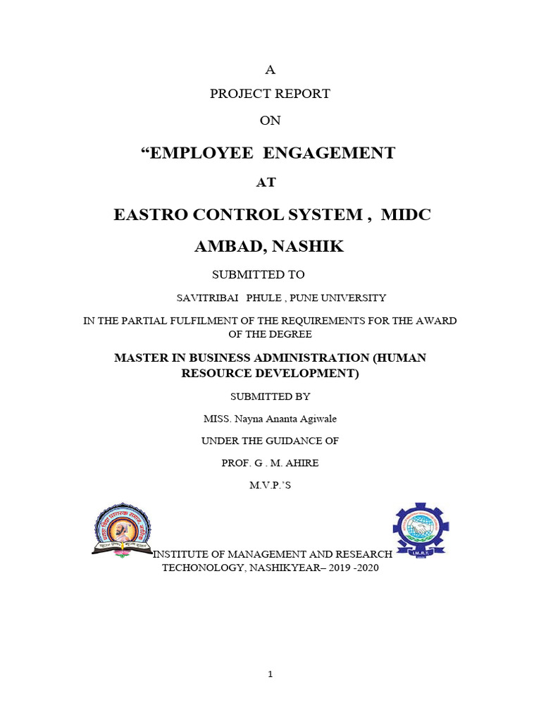 Employee Engagement Final | PDF | Sampling (Statistics) | Experiment