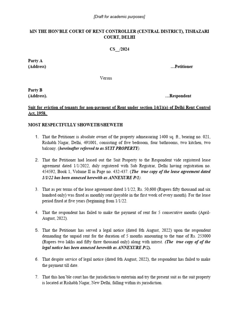 DPC DRAFTS | PDF | Affidavit | Lawsuit