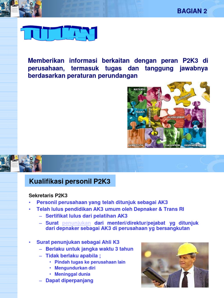 Tugas dan Fungsi P2K3 di Perusahaan | PDF