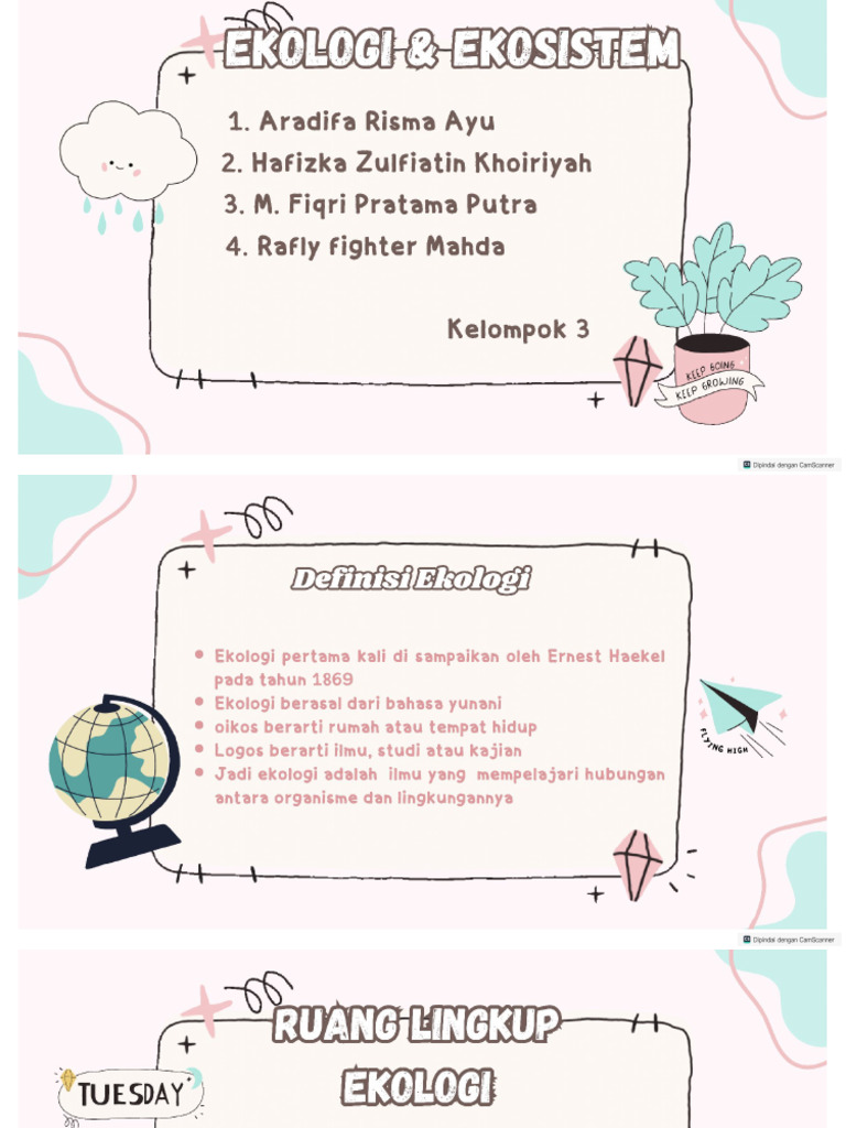 Ekologi Dan Ekosistem Kel 3 Pdf