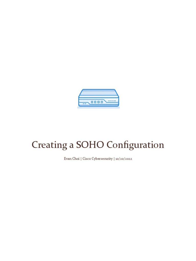 Lab 2 - Creating a SOHO Configuration | PDF | Computer Network | Ip Address